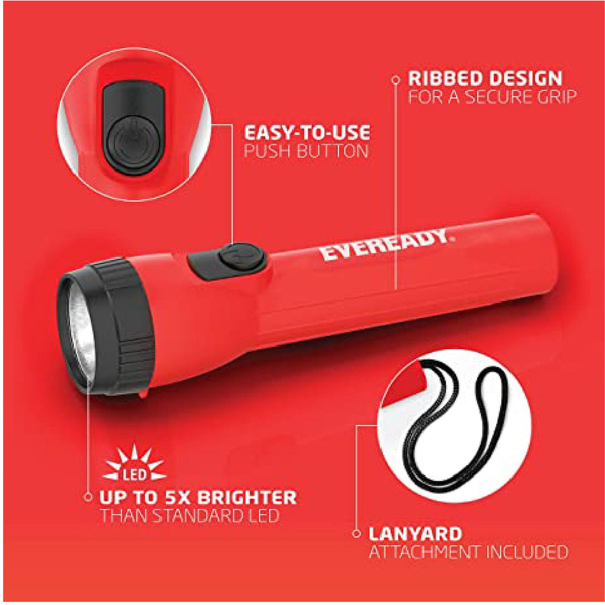 Linterna Led Eveready Incluye 2 Pilas AA – Tienda JSJ